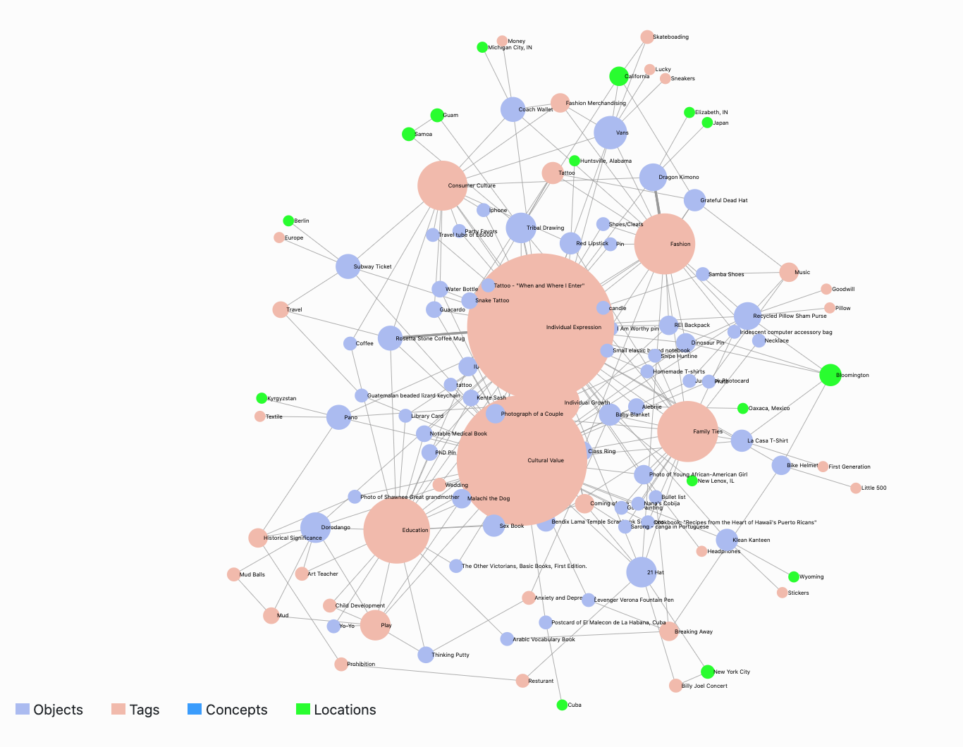 Network analysis to understand the cultural values of self expression ...
